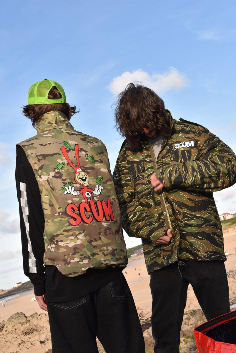 SCUM MAN RANGER VEST - LIGHT CAMO – Scum Skateboarding