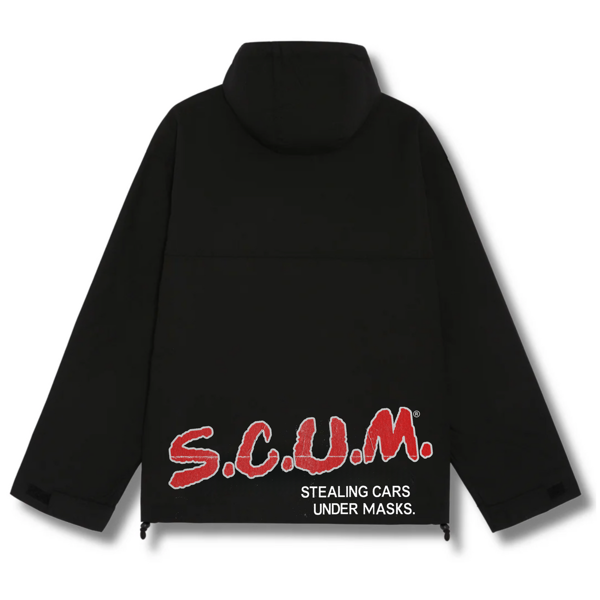STEALING CARS UNDER MASKS ACQUIESCE OVERHEAD JACKET - BLACK – Scum ...