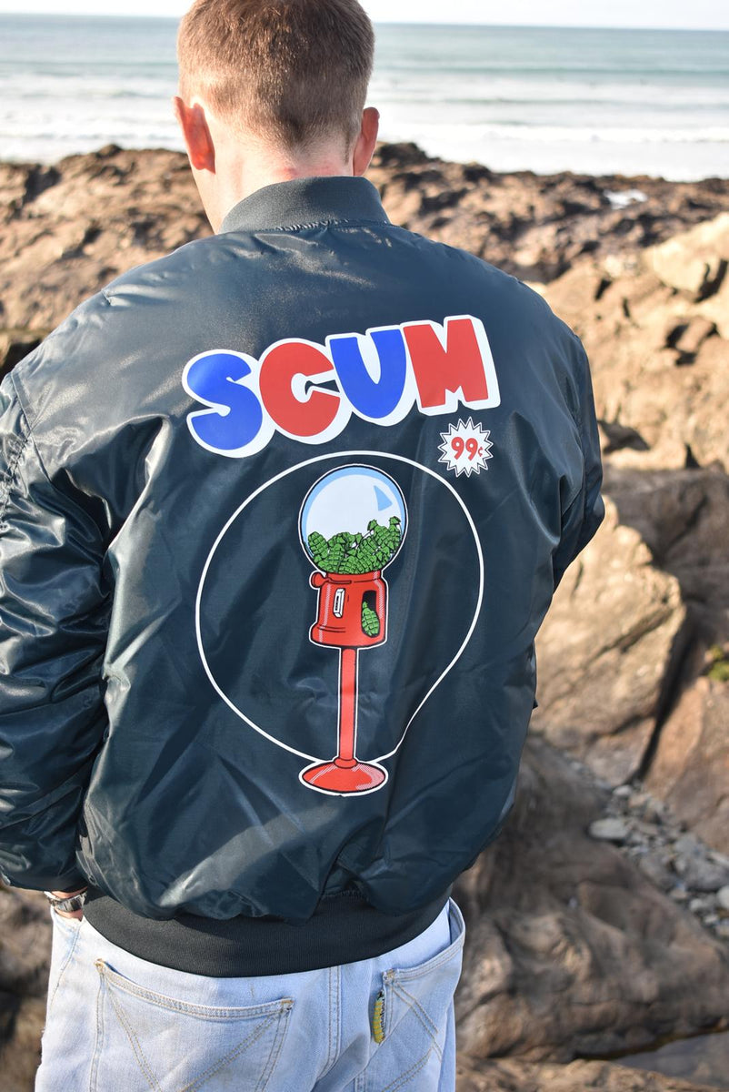 GRENADE MACHINE FLIGHT JACKET - BLUE – Scum Skateboarding