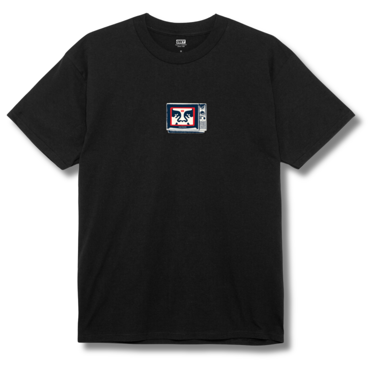 OBEY TV CLASSIC T-SHIRT - BLACK – Scum Skateboarding