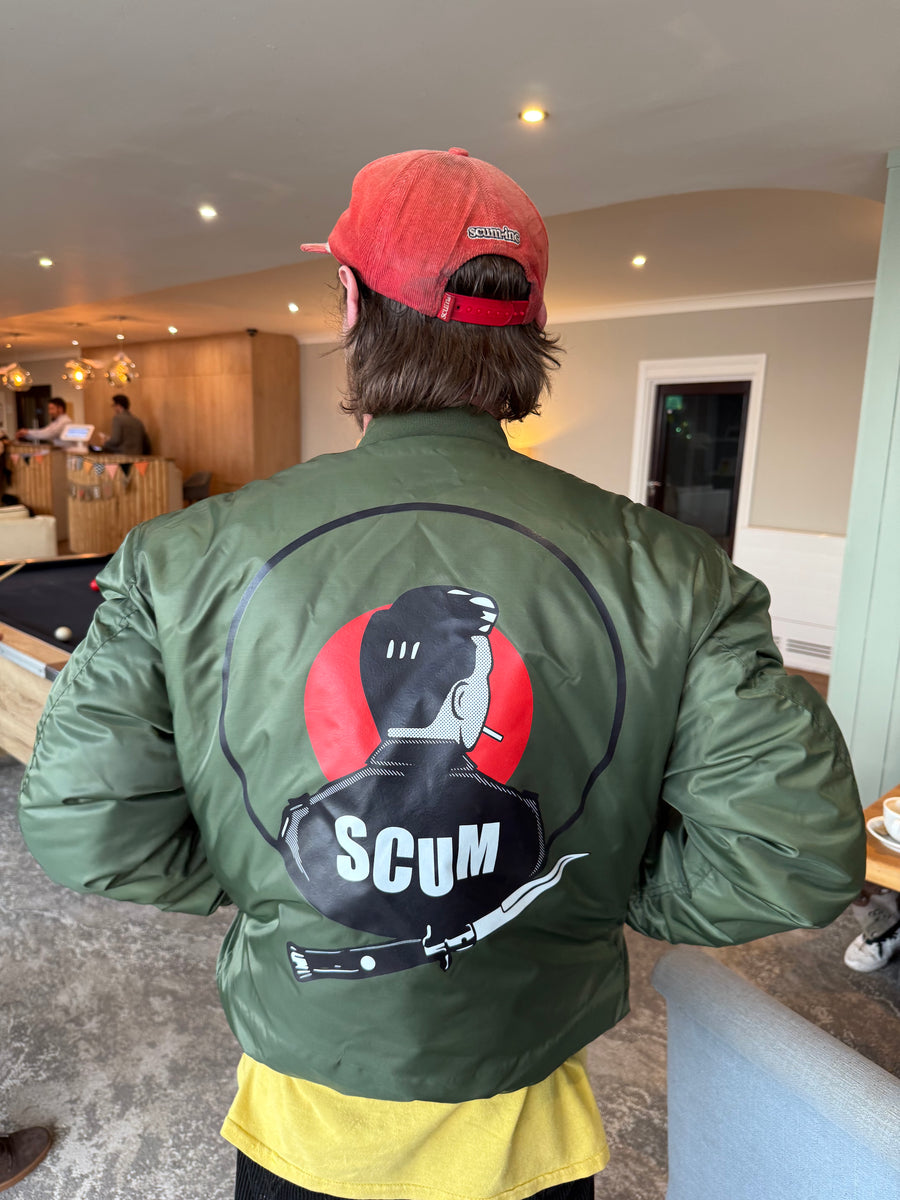 DISTURBANCE FLIGHT JACKET - GREEN – Scum Skateboarding