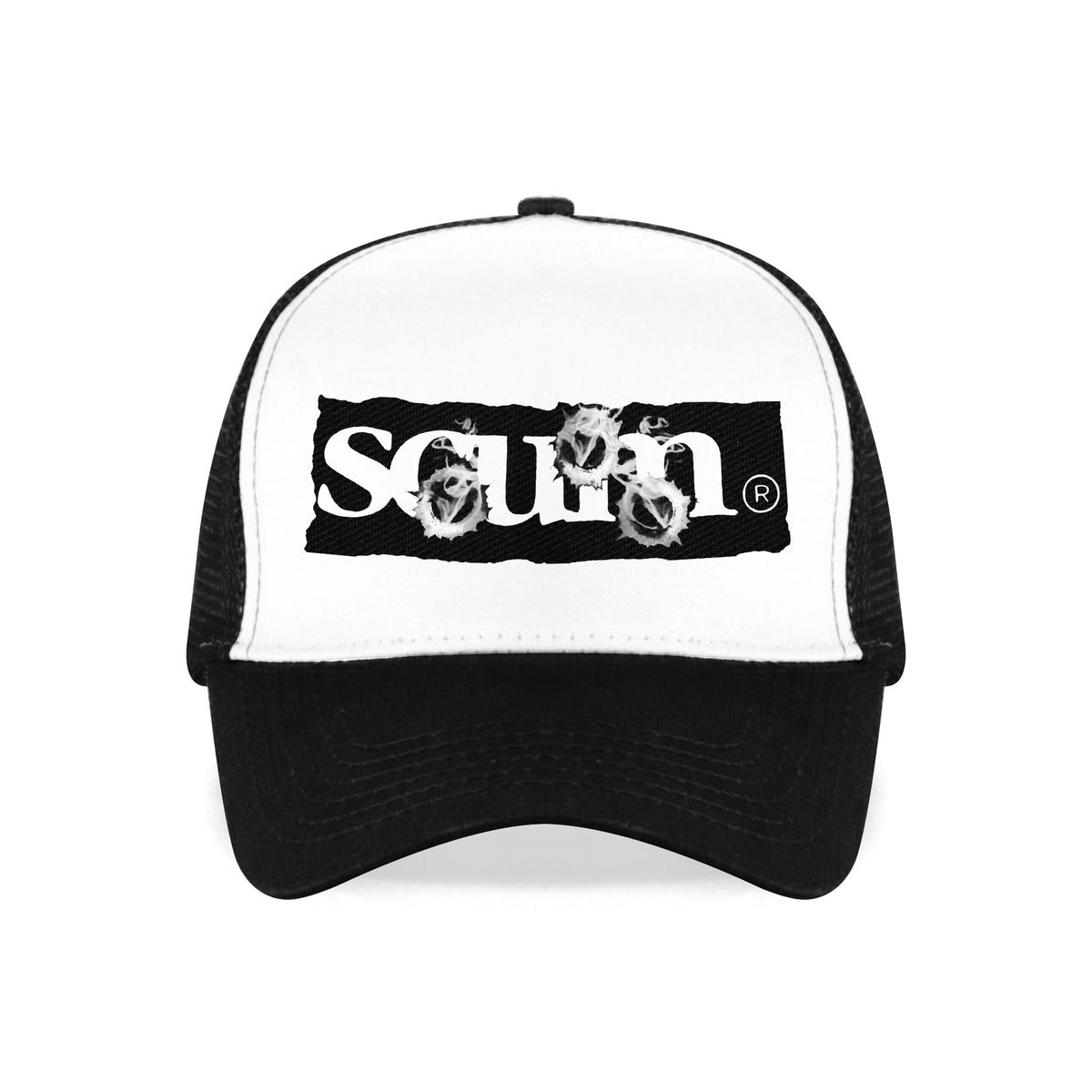 BULLETPROOF CAP - BLACK/WHITE – Scum Skateboarding