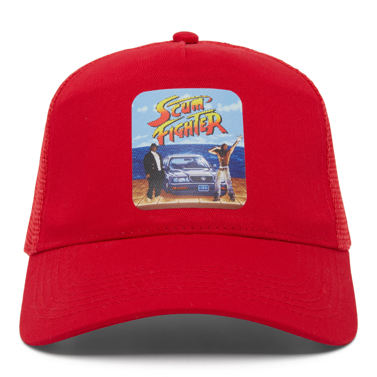 SCUM FIGHTER CAP - RED – Scum Skateboarding