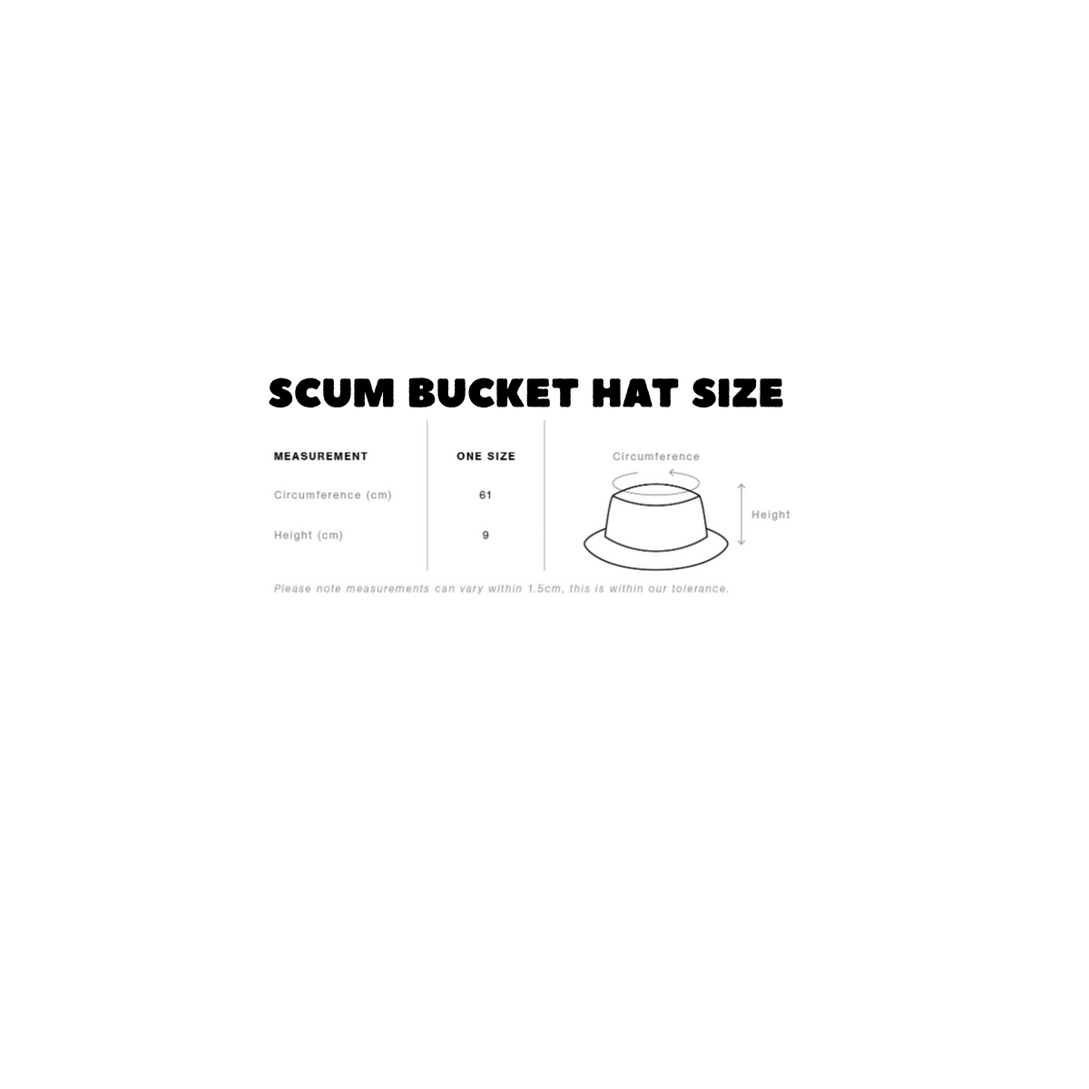 SCUM JINX BUCKET HAT - BLACK – Scum Skateboarding